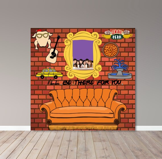 Friend Digital File Backdrop Teen Party Kid Party - Etsy