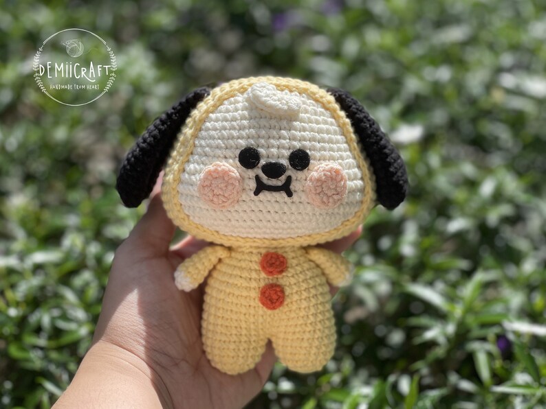 Crochet Kpop Doll Yellow Puppy Chimmy Amigurumi Pattern. PDF - Etsy