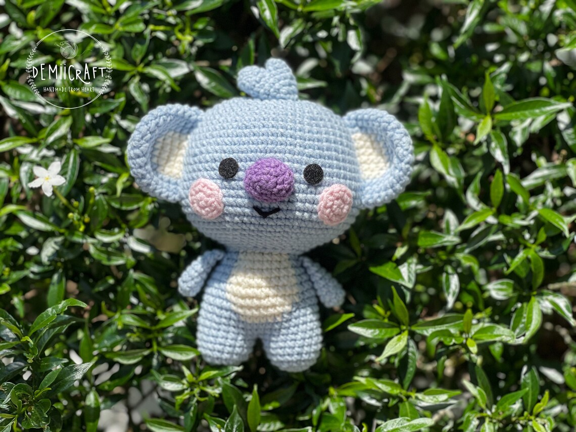 Crochet Kpop Doll Sleeping Koala Koya Amigurumi Pattern. PDF | Etsy