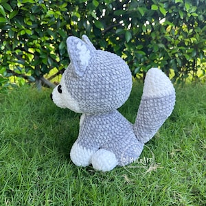 Crochet Dog Pattern Bobo the Husky Puppy Plushie. Amigurumi Dog Pattern ...