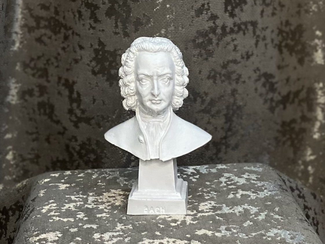 Johann Sebastian Bach Bust Mini Bach Bust Statue Mini Decorative Art ...