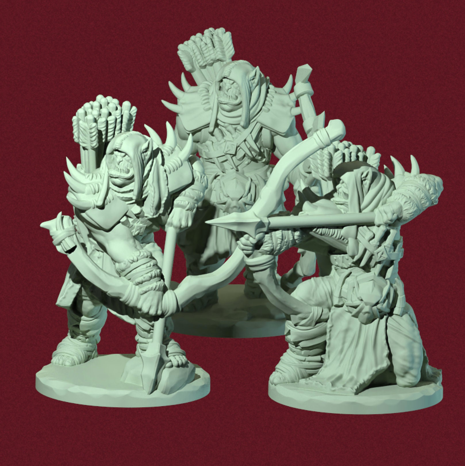 Orcs Tribe Miniatures Pack Mega Set of 27 D&D Orc Tusklands | Etsy