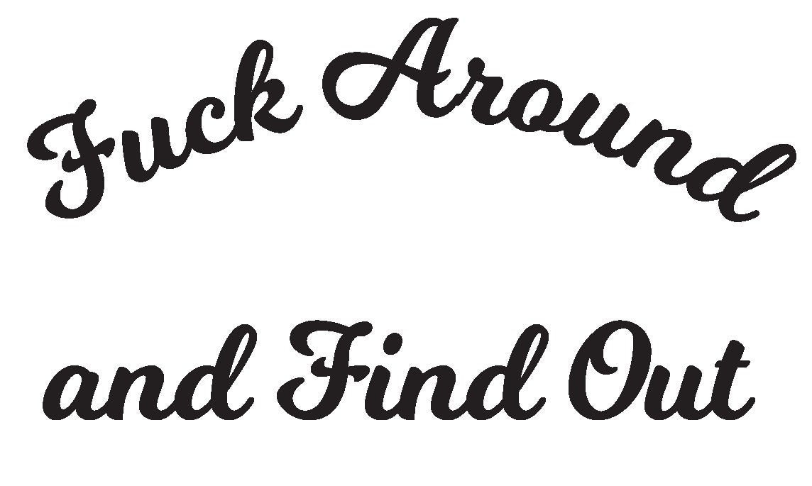 Fuck Around and Find Out Svg File for Clipart, Vinyl Stickers, More - Etsy