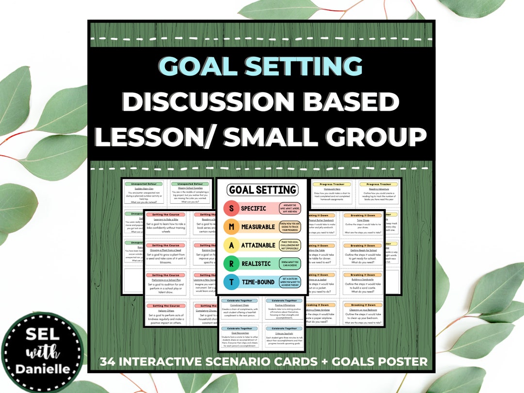 Goal Setting Situation/discussion Cards for Lesson or Small Group ...