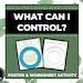 PRINTABLE "what Can I Control" Poster + BONUS Worksheet - Etsy