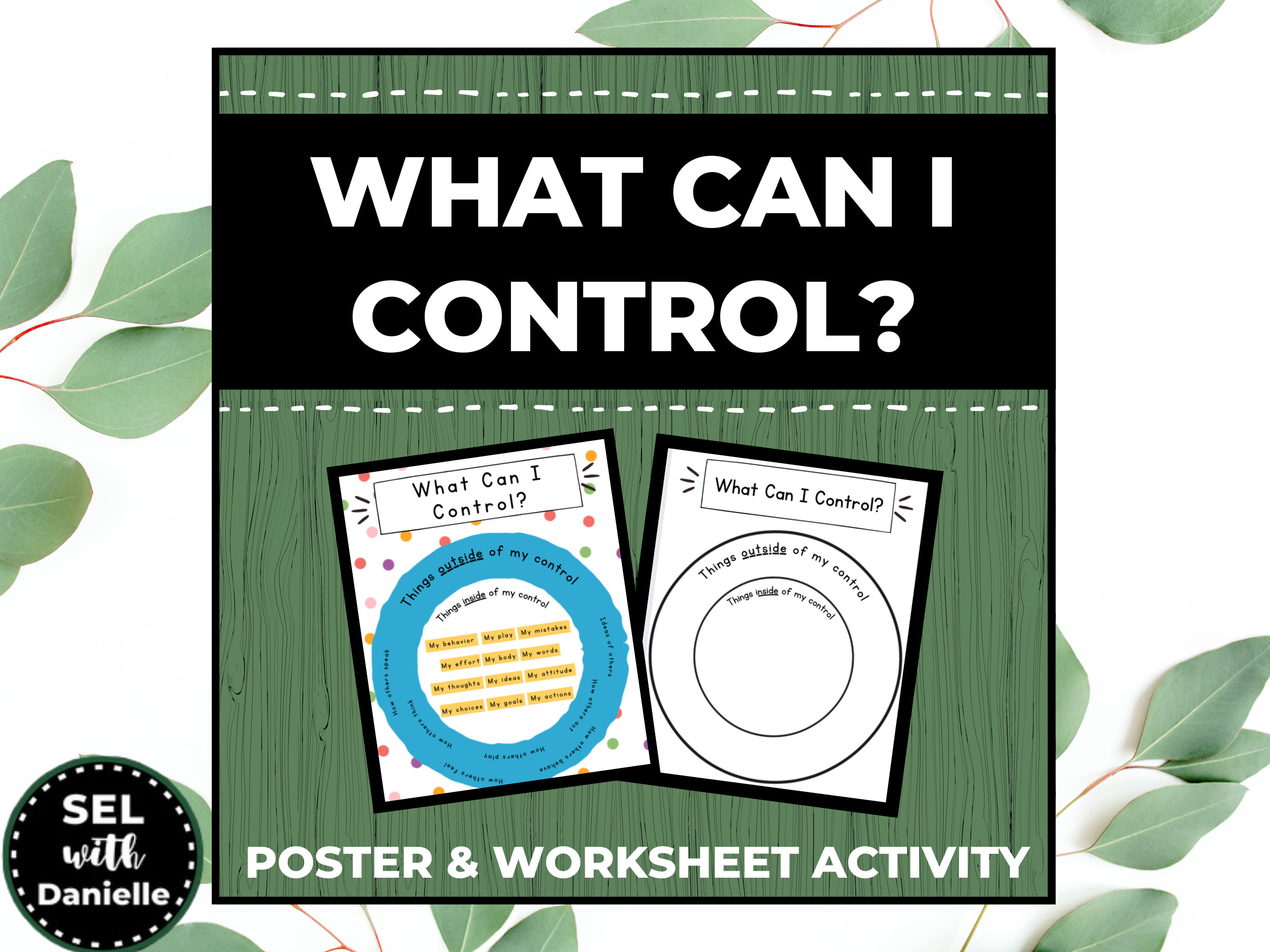 PRINTABLE "what Can I Control" Poster + BONUS Worksheet - Etsy