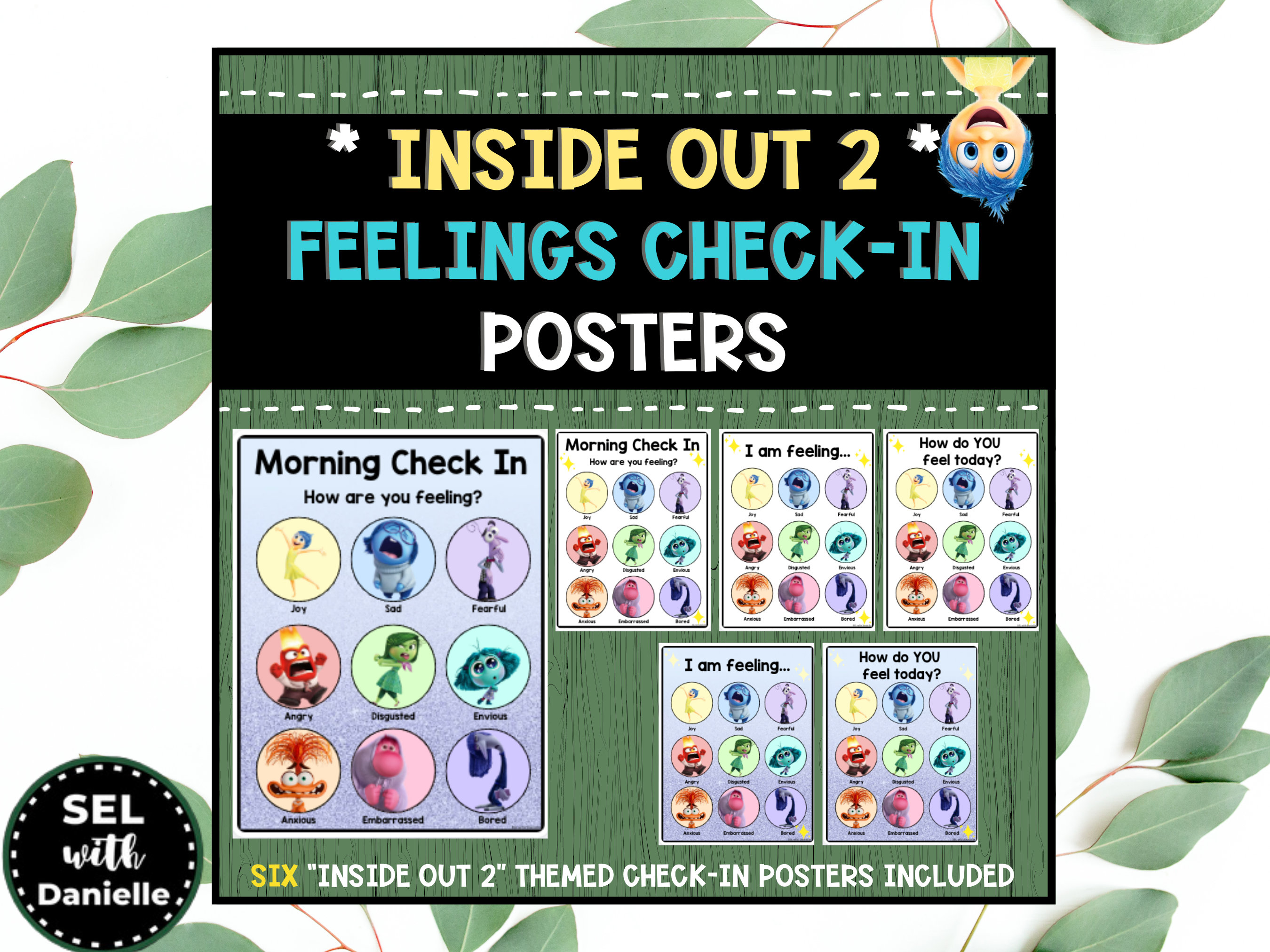 Inside Out 2 Themed Feelings Check-in Poster - Classroom Decor - Etsy