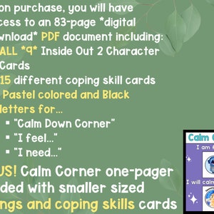 Calm Down Corner - "inside Out 2" Rainbow Pastel Themed - Classroom ...