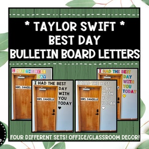 Taylor Swift Bulletin Board Letters/door Sign - the Best Day [BACK TO ...