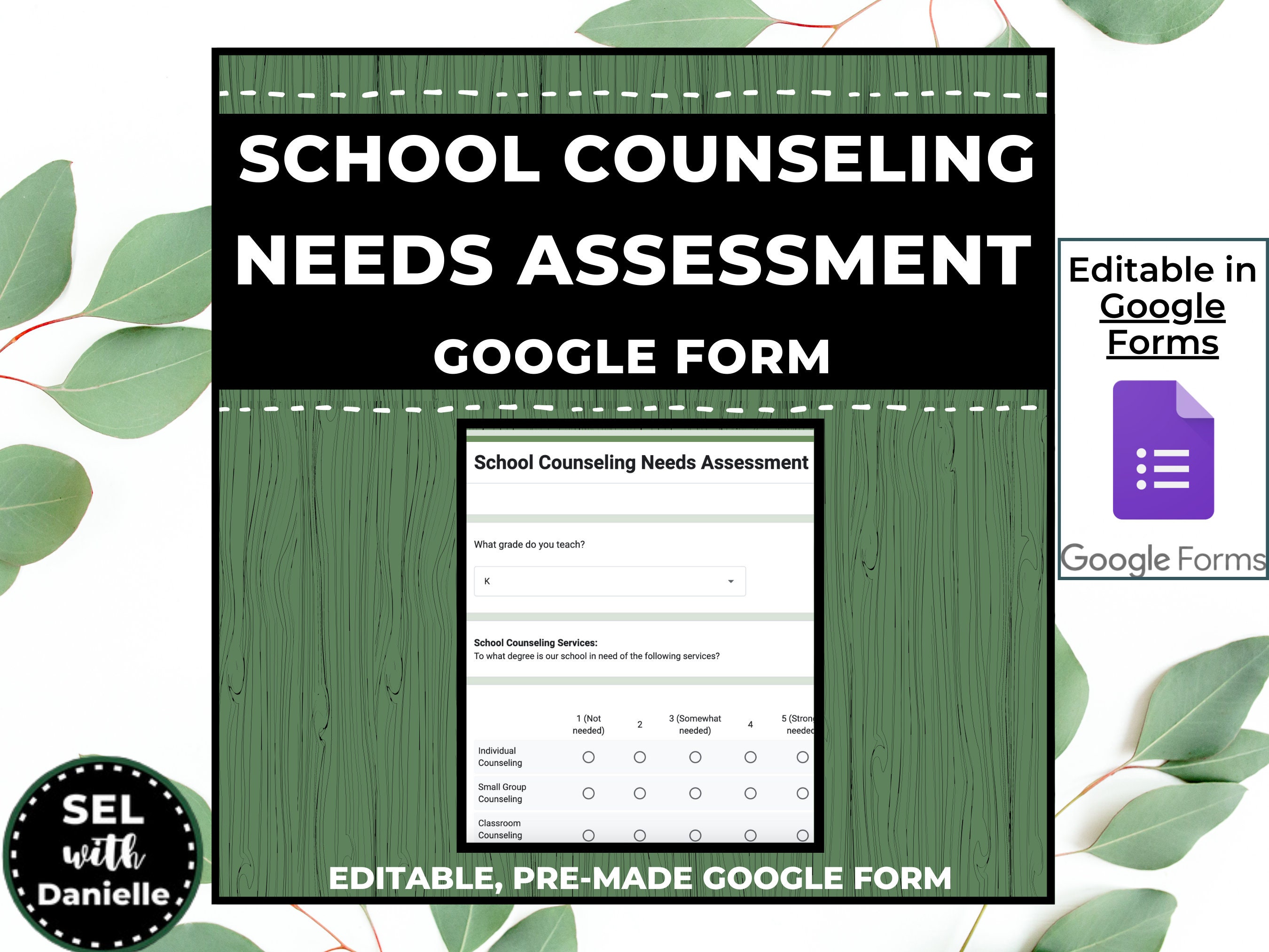 Digital School Counseling Needs Assessment - GOOGLE FORM - Etsy