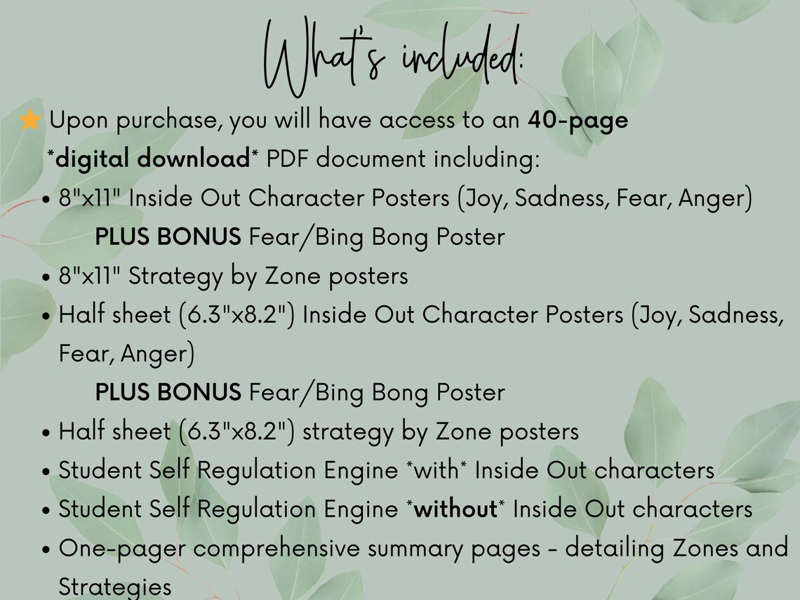 Self Regulation - "inside Out" Themed - Posters, Strategies + Student ...