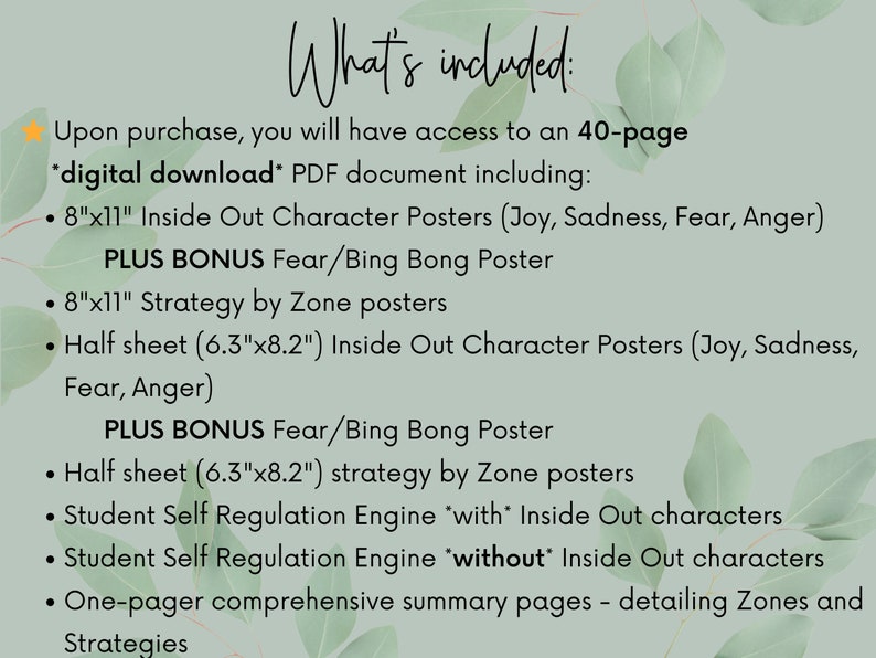 Self Regulation - "inside Out" Themed - Posters, Strategies + Student ...