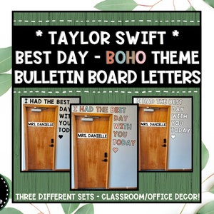 Taylor Swift *boho Themed* Bulletin Board Letters/door Sign - the Best ...
