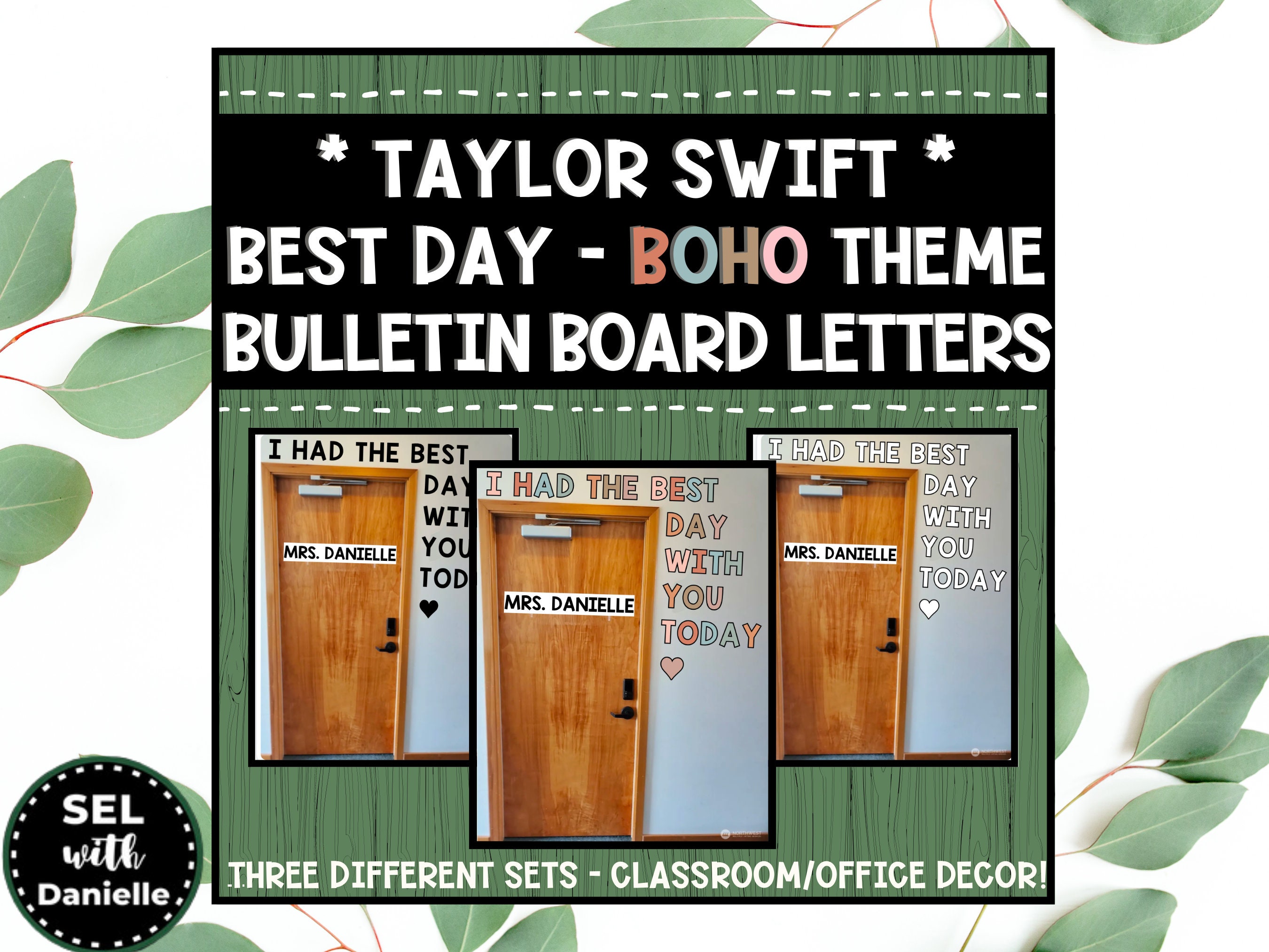 Taylor Swift boho Themed Bulletin Board Letters/door Sign the Best Day ...