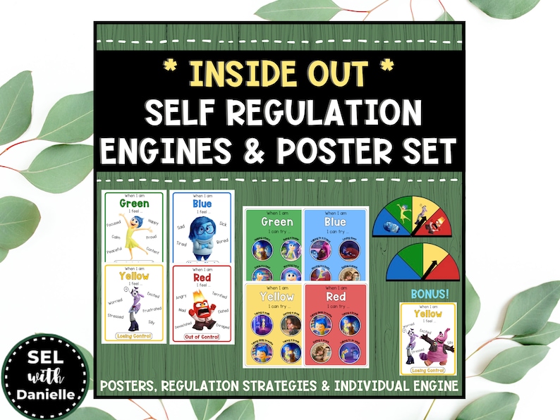 Self Regulation - "inside Out" Themed - Posters, Strategies + Student ...