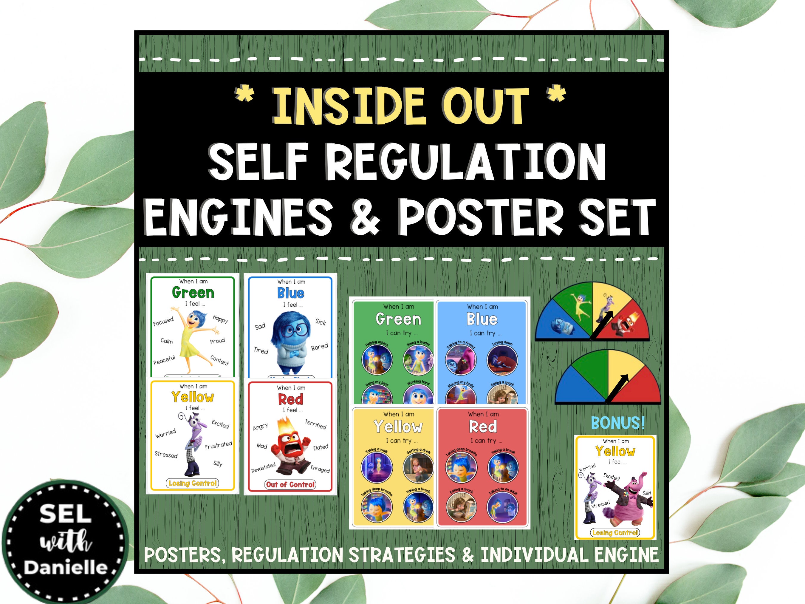 Self Regulation - "inside Out" Themed - Posters, Strategies + Student ...