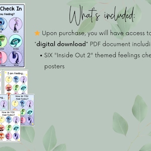 Inside Out 2 Themed Feelings Check-in Poster - Classroom Decor - Etsy
