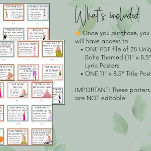 Taylor Swift *boho* Classroom Expectations and Rules Posters [BACK TO ...