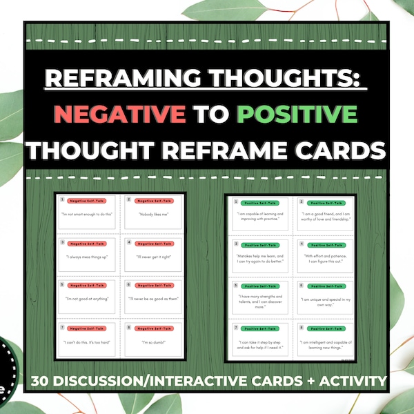 Positive Self Talk Cards - Etsy