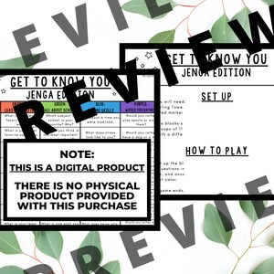 PRINTABLE Get to Know You Jenga/tumbling Towers Game Guide - [back to ...