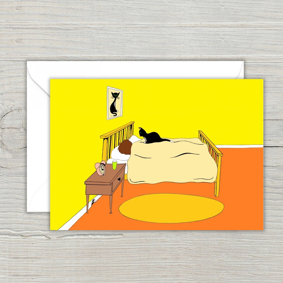 Funny Cat Greetings Card: Colourful Cat Lover's Card for All Occasions ...
