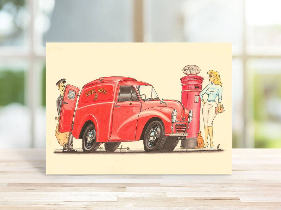 Morris Minor GPO Van Card - Etsy
