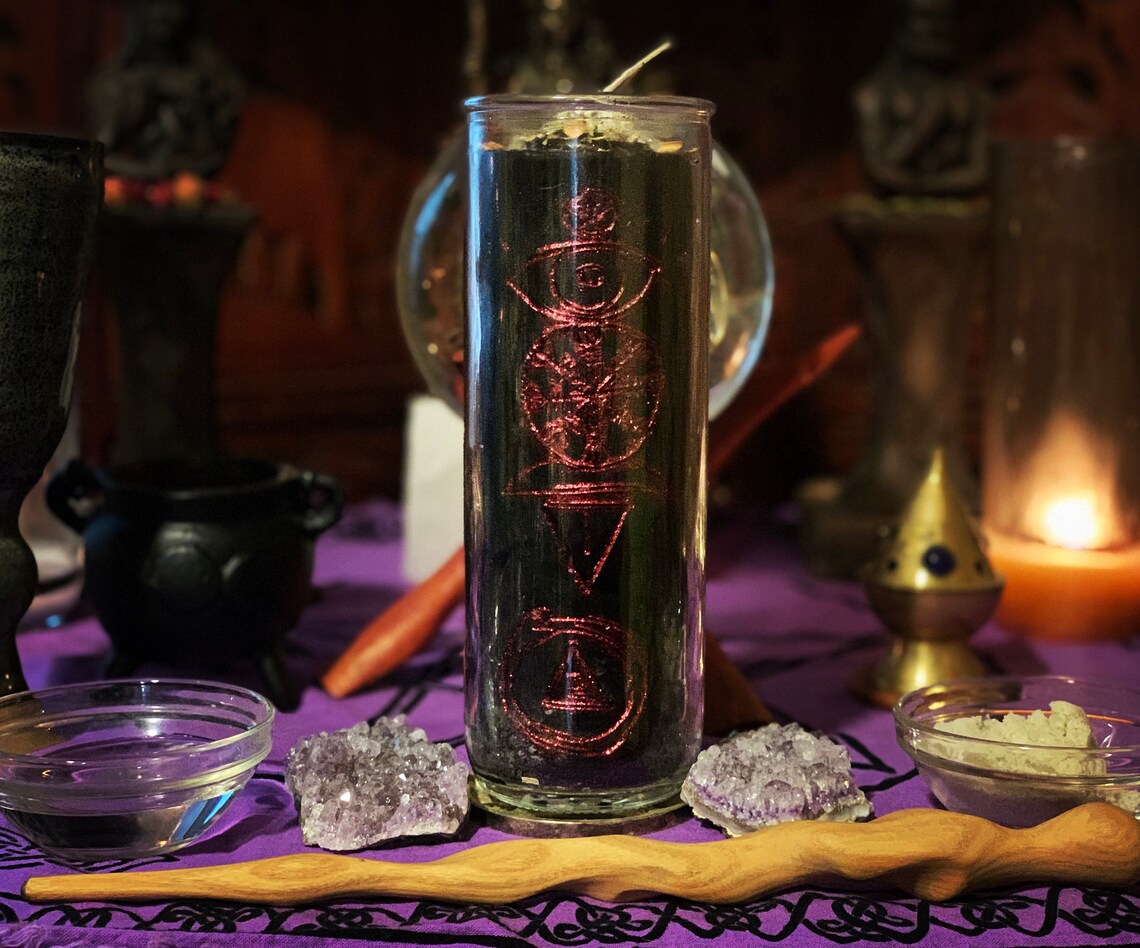 Curse Reverse - Dressed 7 Day Candle - Etsy