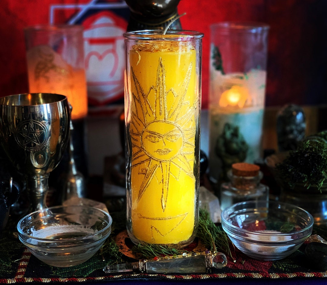 Solar Blessings - Dressed 7 Day Candle - Etsy