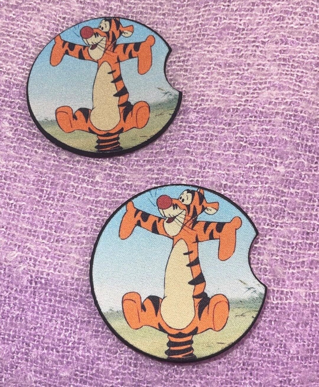 Tigger Car Coasters - Etsy