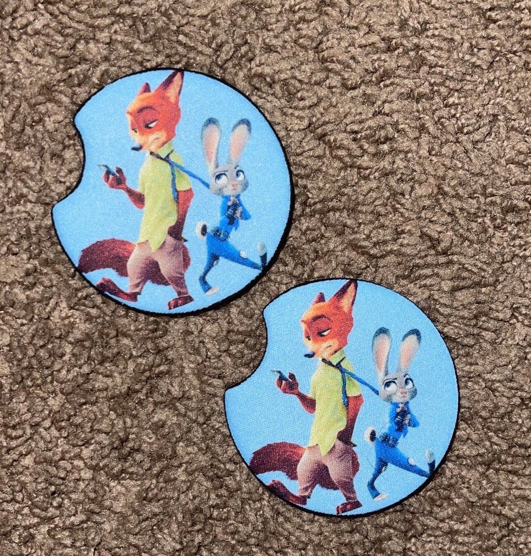 Zootopia Car Coasters - Etsy