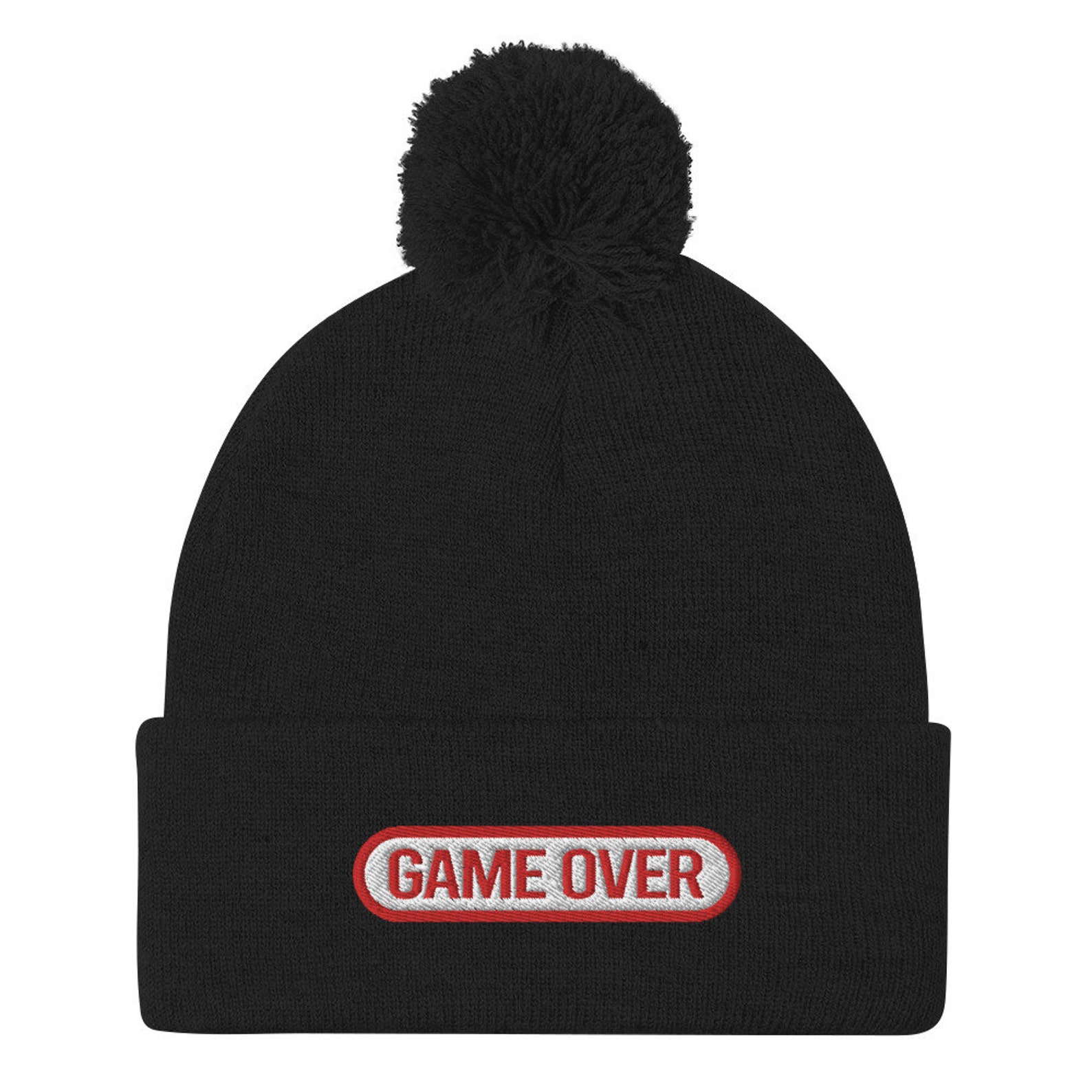 Game Over Beanie Gamer Cap Nintendo Pom-Pom Beanie Video | Etsy