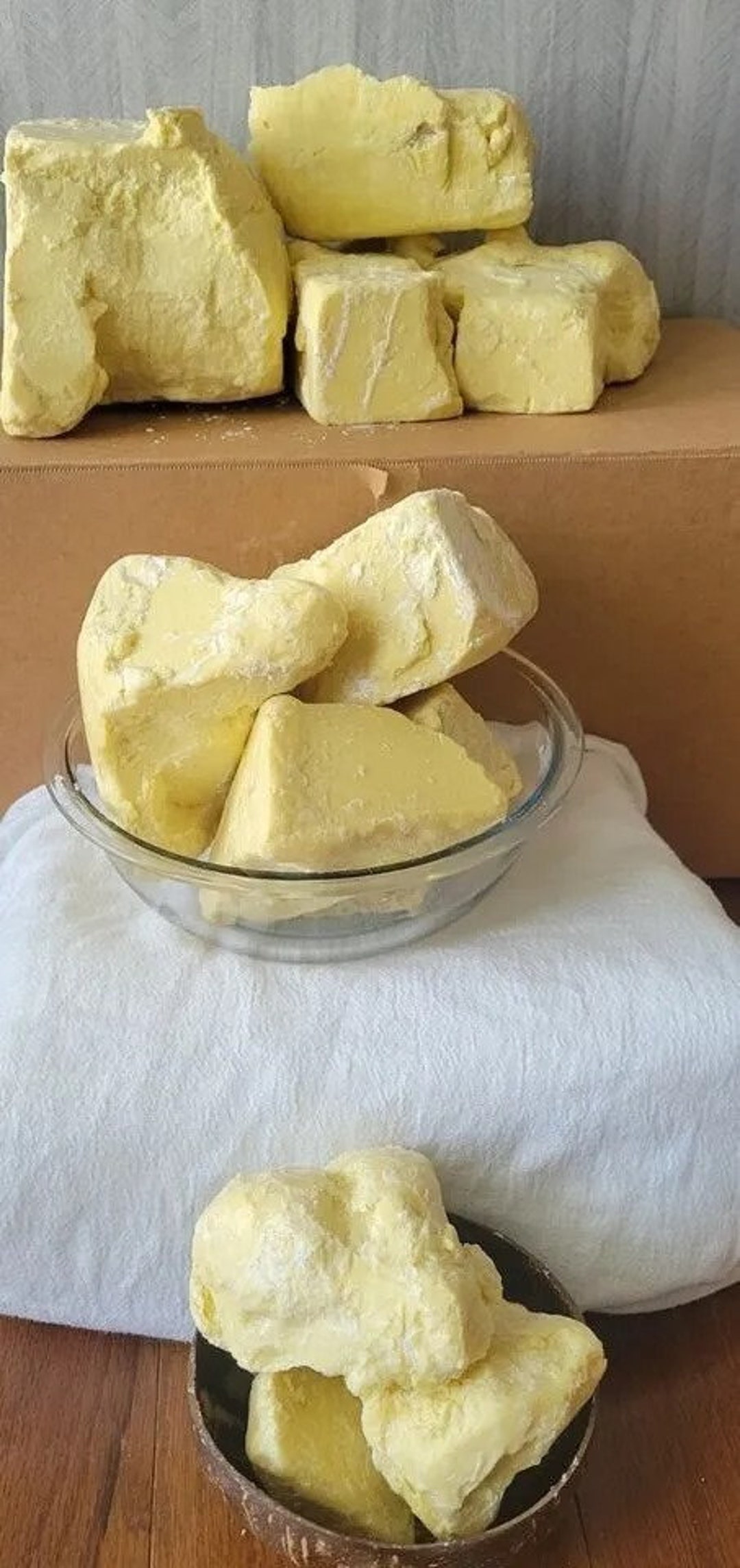 Raw Cocoa Butter Block 100% Pure Organic Cocoa Bean Unrefined Food ...