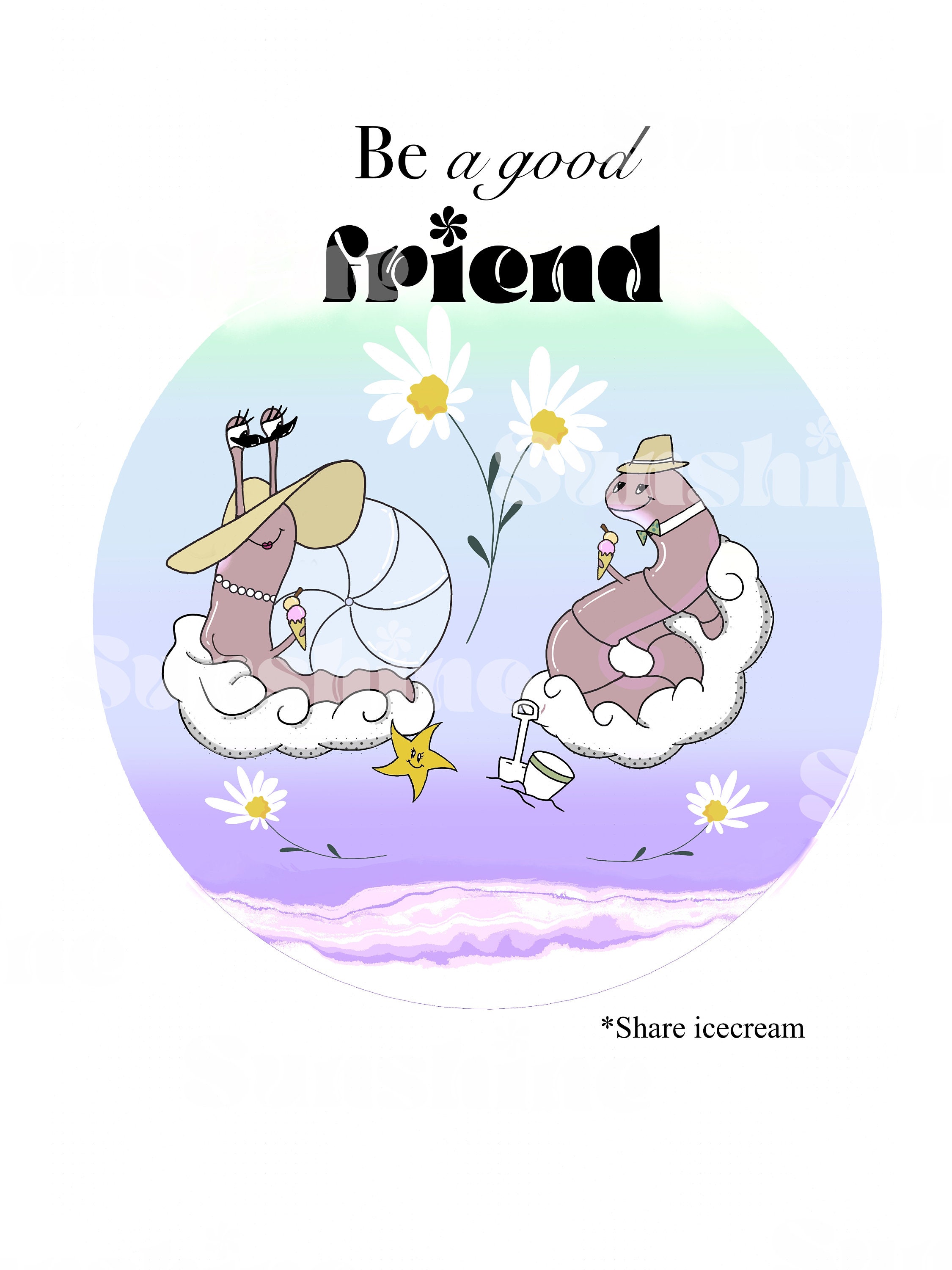 Retro Bug Worm Friends Wall Print, Digital Download Print, Retro Wall ...