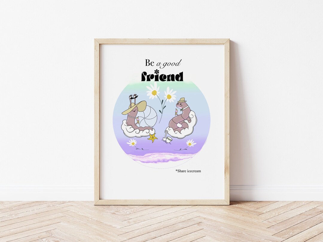 Retro Bug Worm Friends Wall Print, Digital Download Print, Retro Wall ...