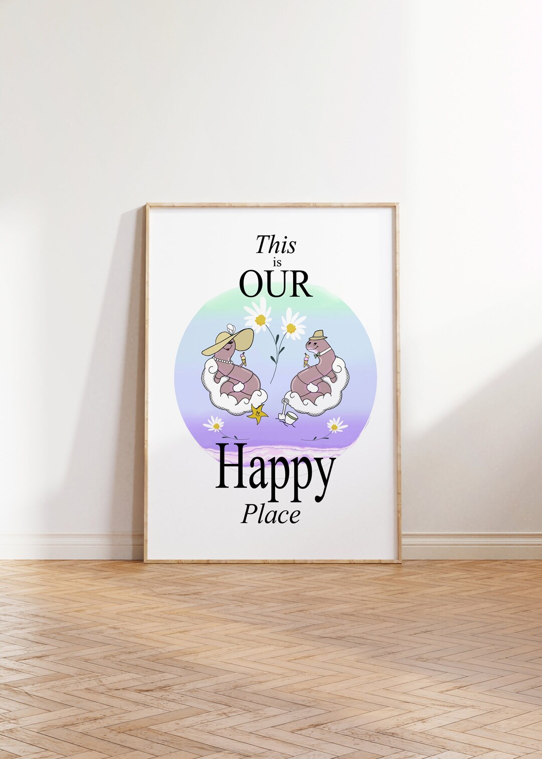 Retro Bug Worm Friends Wall Print, Digital Download Print, Retro Wall ...