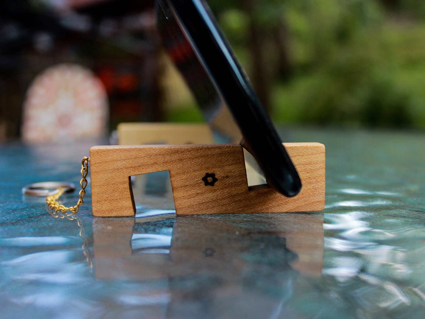 HANDMADE Wooden Phone Keychain Holder for Smartphones - Etsy