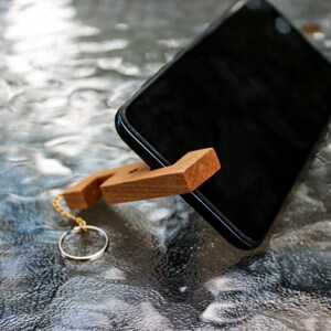 HANDMADE Wooden Phone Keychain Holder for Smartphones - Etsy