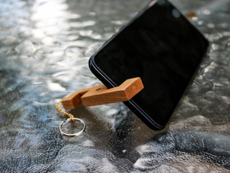 HANDMADE Wooden Phone Keychain Holder for Smartphones - Etsy