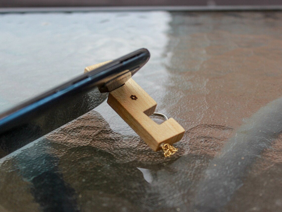 HANDMADE Wooden Phone Keychain Holder for Smartphones - Etsy