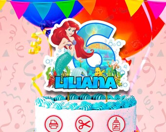 Ariel Cake Topper | Etsy