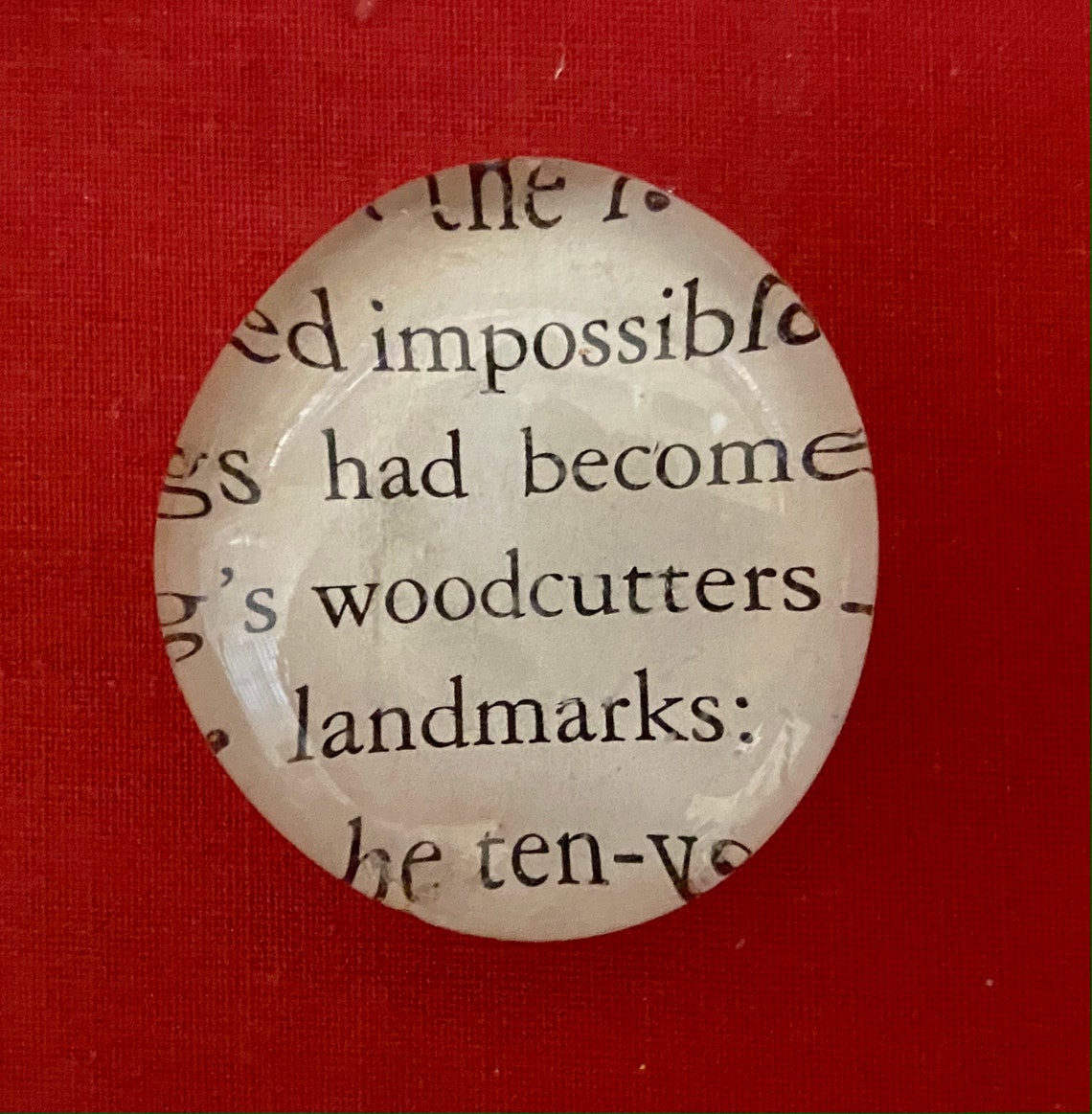 A set of 5 book page magnets | Etsy