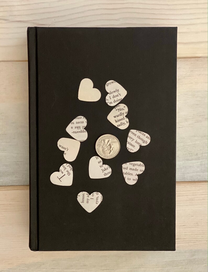 Heart Confetti Book Confetti Table Scatter Repurposed Book - Etsy