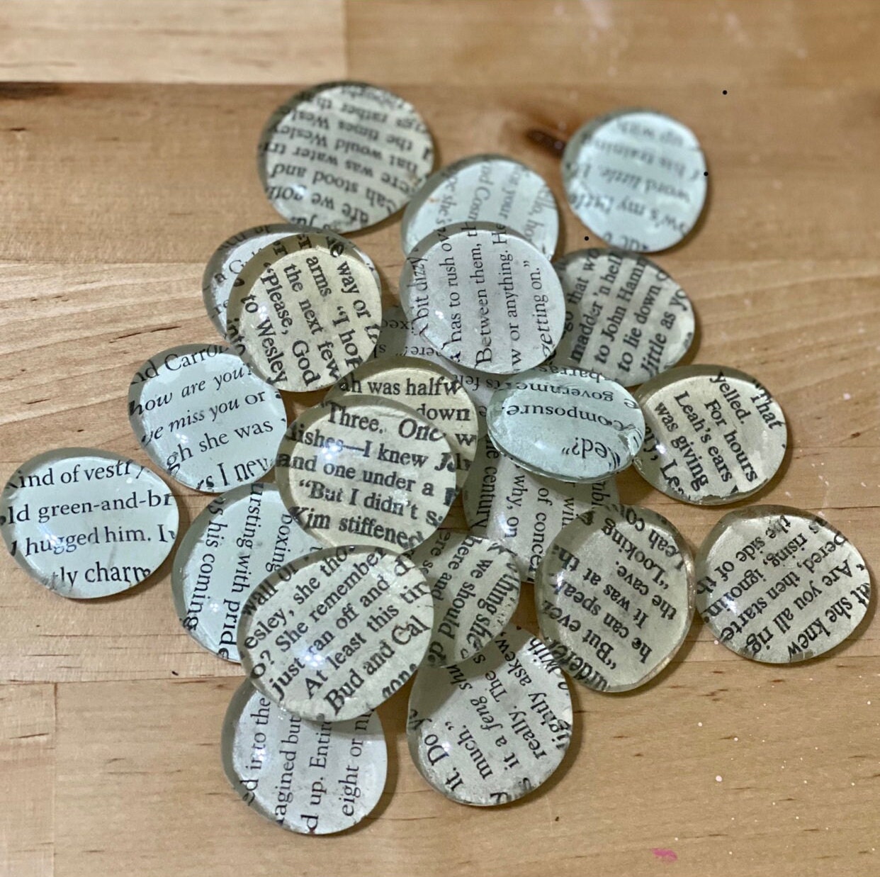 Book Page Table Scatter Book Scatter Glass Marble Scatter | Etsy