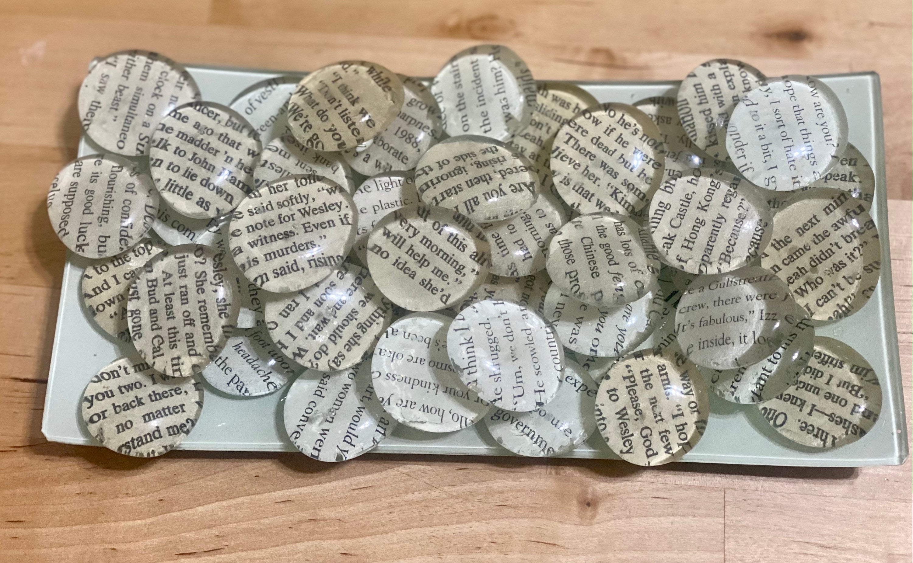 Book Page Table Scatter Book Scatter Glass Marble Scatter | Etsy