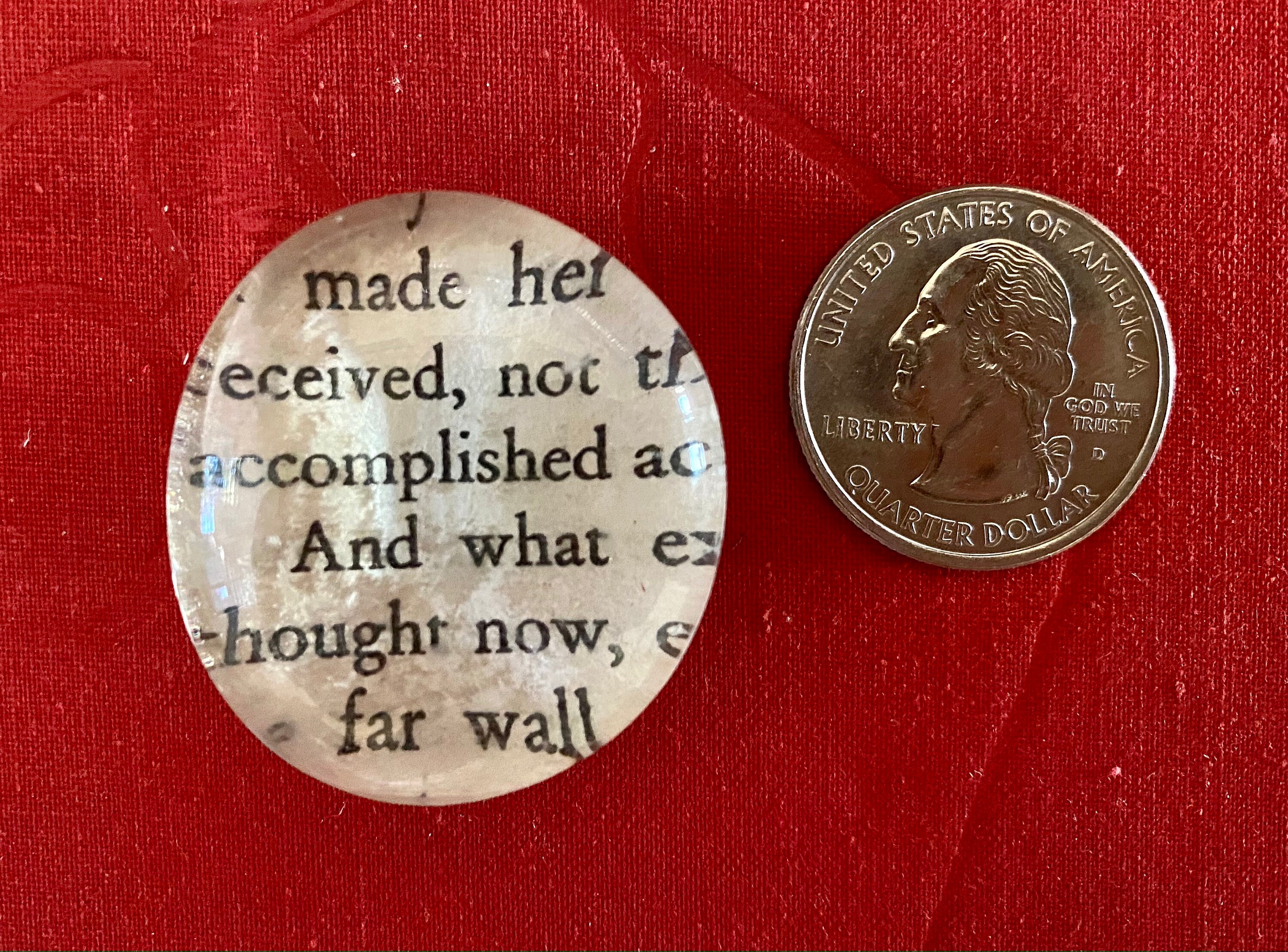 A Set of 5 Book Page Magnets - Etsy