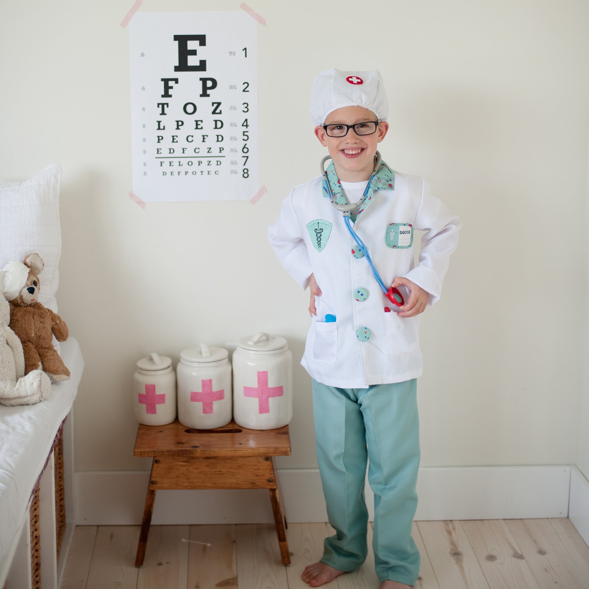 Career Doctor with Accessories in Garment Bag pretend play | Etsy