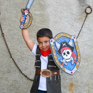 Kids Sword and Shield Set, Pirate Sword, and Shield Bundle, Kids ...