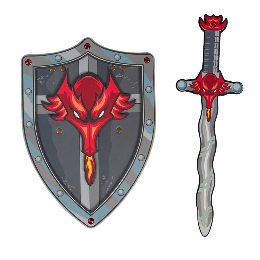 Kids Sword and Shield Set, Dragon Sword, and Shield Bundle, Kids ...