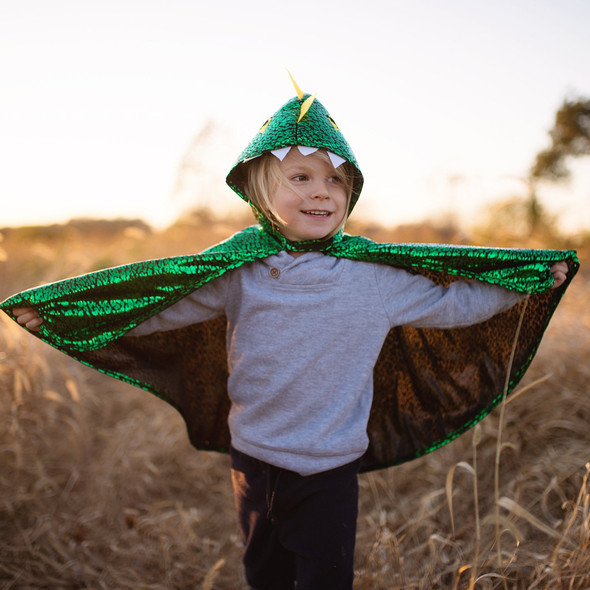 Green Metallic Toddler Dragon Cape - Etsy