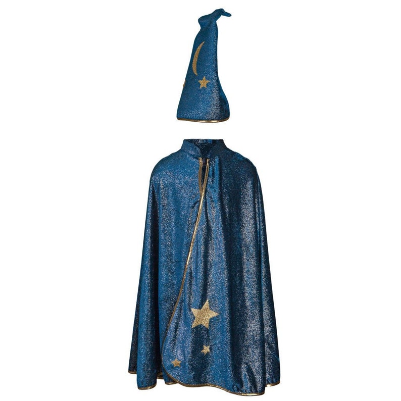 Wizard Cape and Hat Starry Wizard Cape for Pretend Play | Etsy